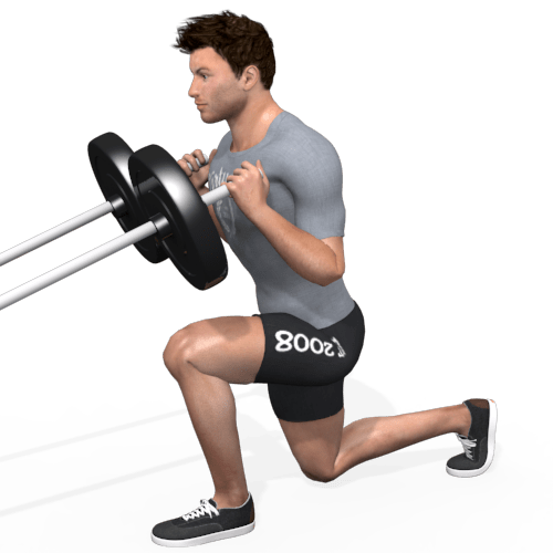 Landmine Lunge Press Video Exercise Guide