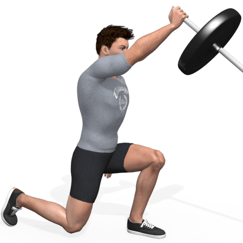 Landmine Half Kneeling Press Video Exercise Guide