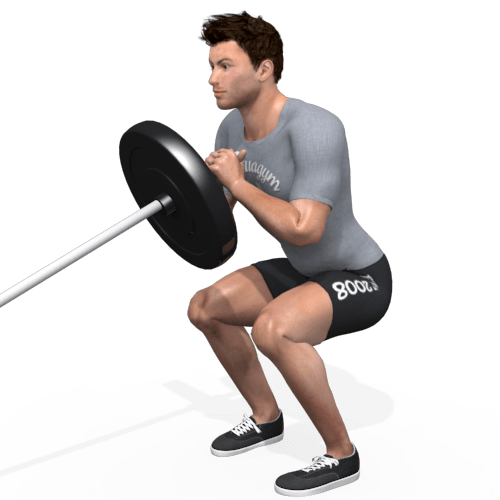 Landmine Squat Rack Position Video Exercise Guide