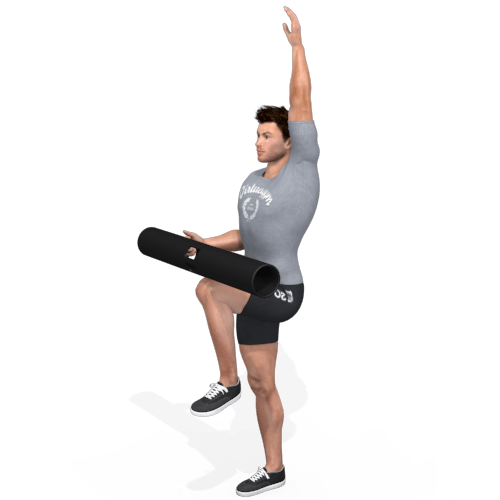 Vipr Lunge To Single Leg Balance Left Hand Video Exercise Guide