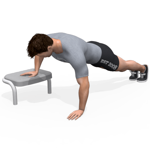 Aerobic Step Push-up Video Exercise Guide