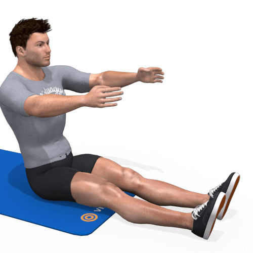 Sit-up Arms Overhead Video Exercise Guide