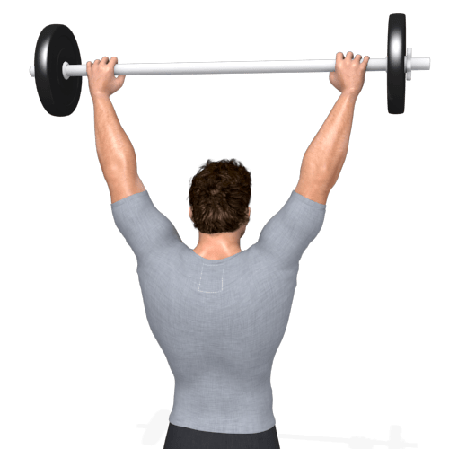 Barbell Overhead Shrug Video Exercise Guide