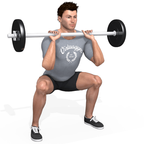 Barbell Front Squat Sumo Video Exercise Guide