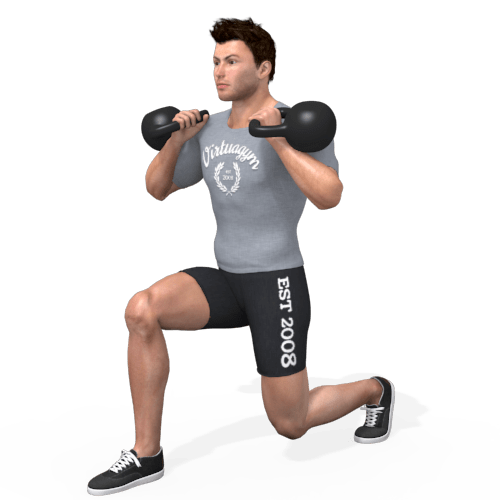 Kettlebell Split Squat Video Exercise Guide