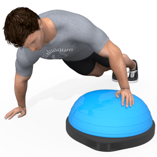 Bosu Hand Walk Sideways Video Exercise Guide