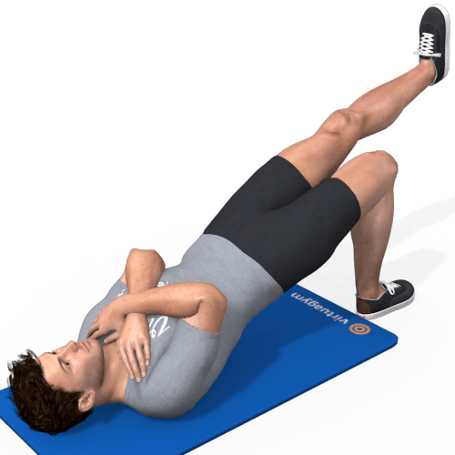 Hip Bridge Leg Extension Arms Crossed (alternating) Video Exercise Guide