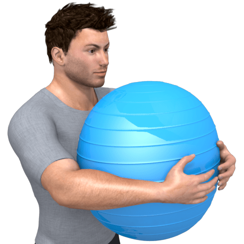 Exercise Ball Bear Hug Standing Video Exercise Guide