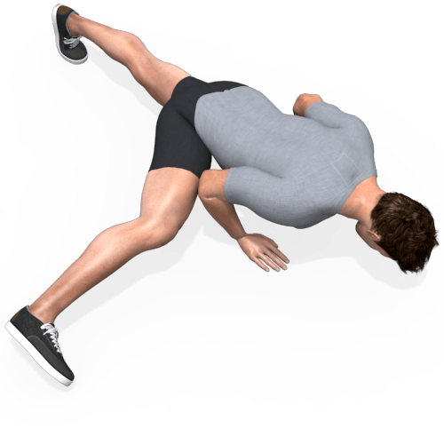 Push-up Leg Reaches (alternating) Video Exercise Guide