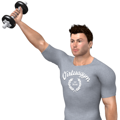 Dumbbells Neck Press To Full Can Video Exercise Guide