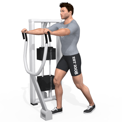 Chest Press Standing, Switching Machine Video Exercise Guide