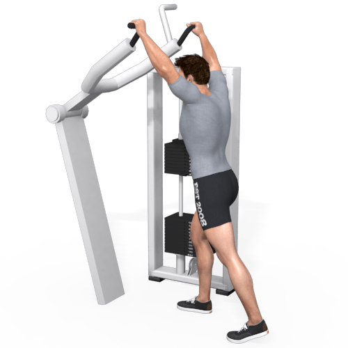 Shoulder Press Standing, Switching Machine Video Exercise Guide