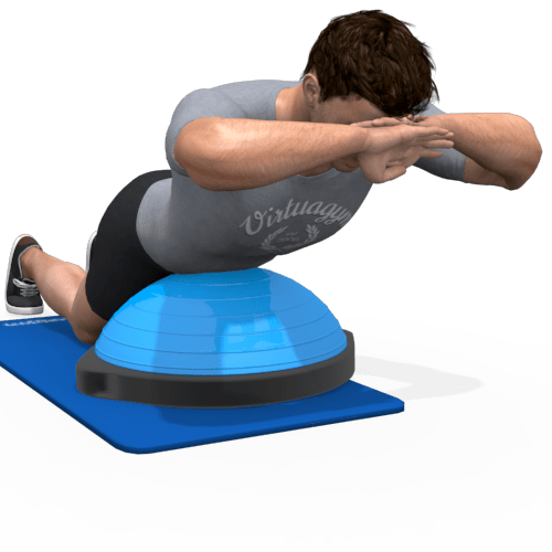Bosu Back Extension Video Exercise Guide