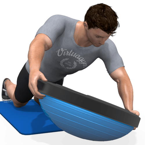 Bosu Kneeling Balance Side Video Exercise Guide