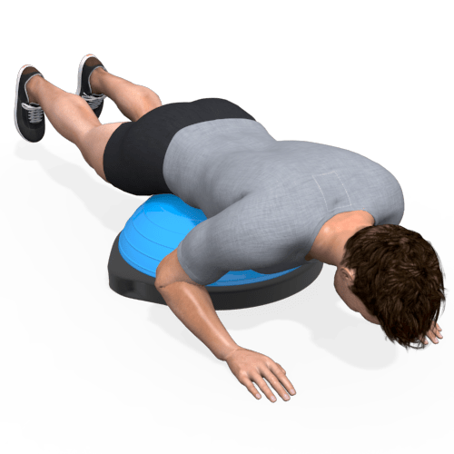 Bosu Supported Abdomic Balance Video Exercise Guide