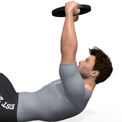 Weight Plate Sicilian Crunch Video Exercise Guide