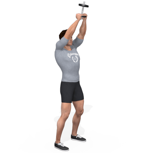 Dumbbells Overhead Swing Video Exercise Guide