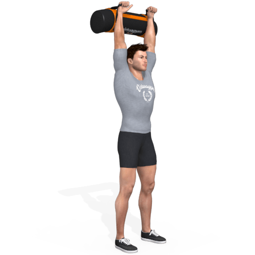 Sandbag Thruster Video Exercise Guide
