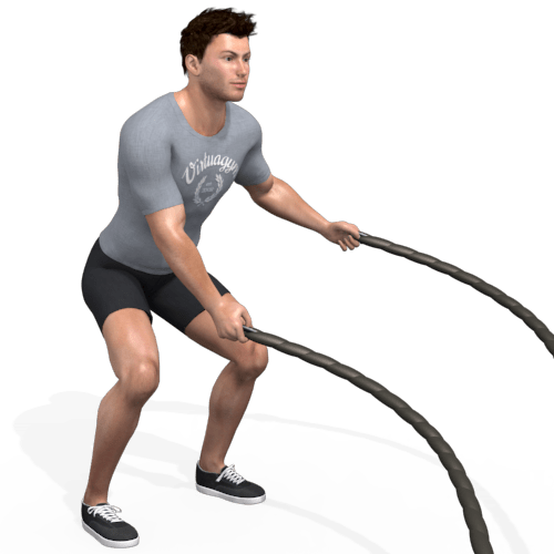 Battle Rope Waves Side To Side Video Exercise Guide