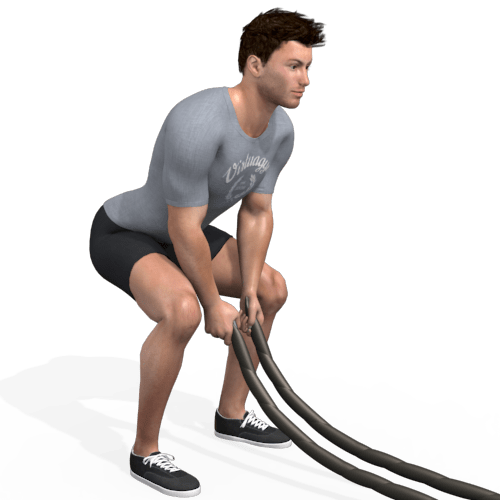 Battle Rope Slams Video Exercise Guide