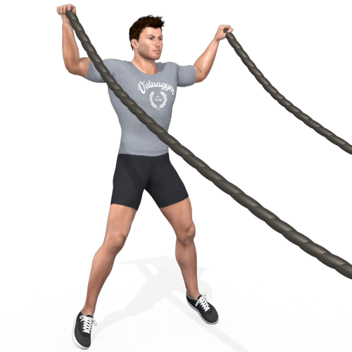 Battle Rope Jumping Jack Waves Video Exercise Guide