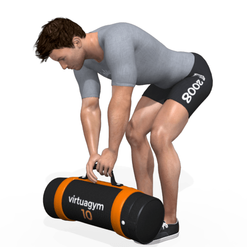 Sandbag One Hand Deadlift (alternating) Video Exercise Guide