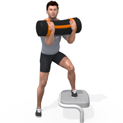 Aerobic Step Lateral Step Up Video Exercise Guide