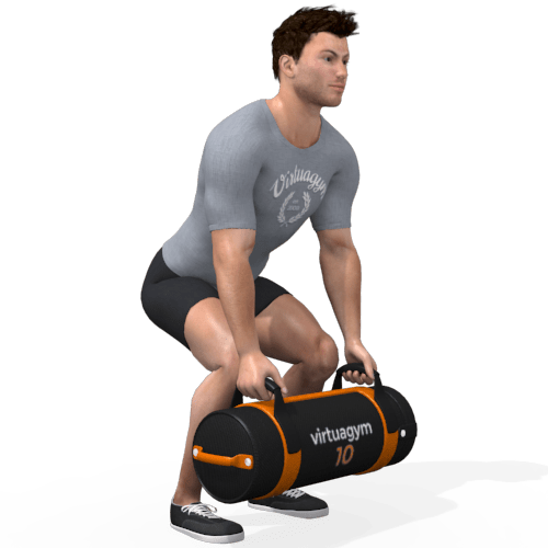 Sandbag Hang Power Clean Video Exercise Guide