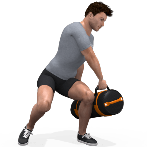 Sandbag Half Moon Snatch Video Exercise Guide