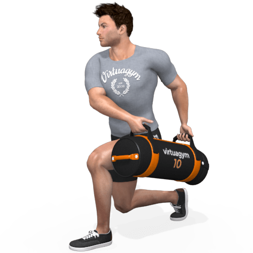 Sandbag Reverse Lunge Swing Video Exercise Guide