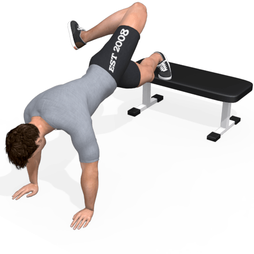 Bench Scorpion Fighter Video Exercise Guide