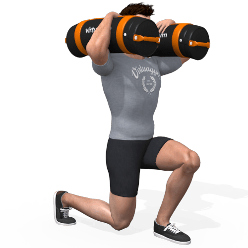 Sandbag Split Squat Shouldering Video Exercise Guide
