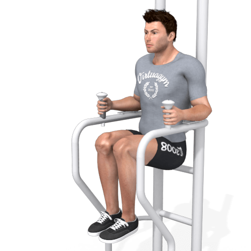 Knee Raise, Captains Chair Video Exercise Guide