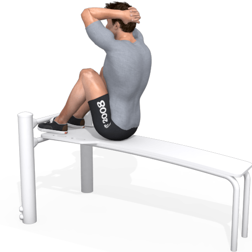 Rig Sit-up Fixed Feet Video Exercise Guide