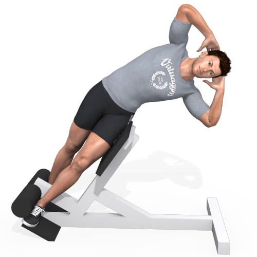 Bench Lateral Extension Roman Chair Video Exercise Guide