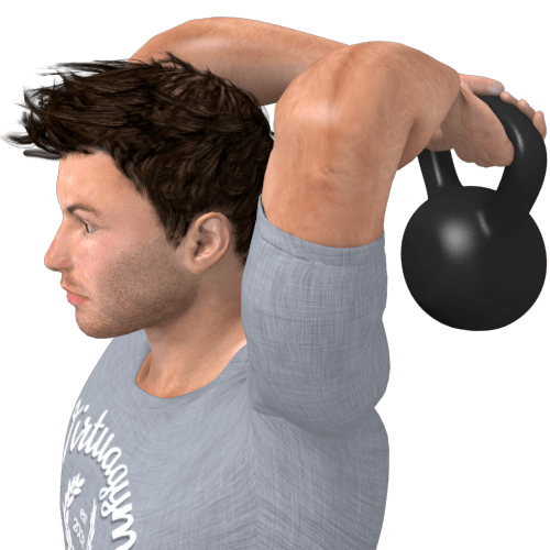 Kettlebell Triceps Extension Standing Video Exercise Guide