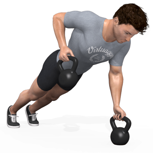 Kettlebell Plank Row Video Exercise Guide