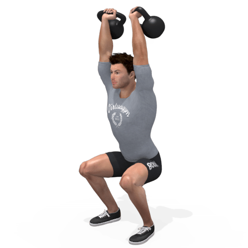 Kettlebell Overhead Squat Video Exercise Guide