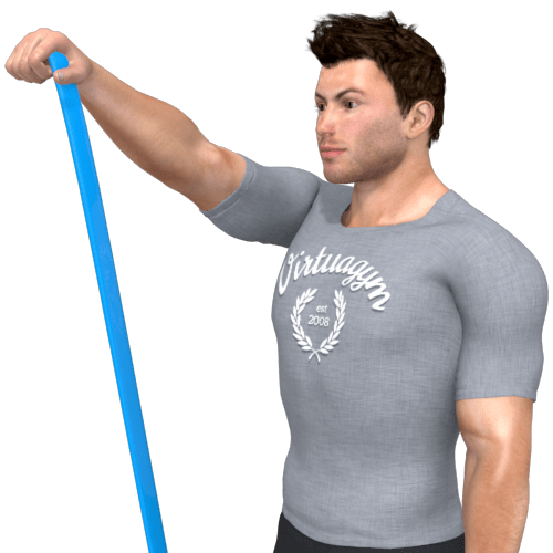 Elastics Front Raise Video Exercise Guide