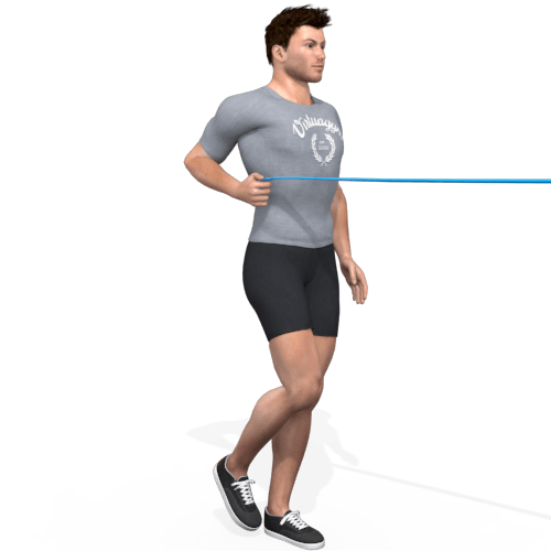 Elastics Row One Leg Video Exercise Guide