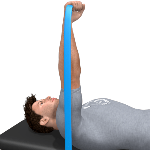 Elastics Serratus Push Lying Video Exercise Guide