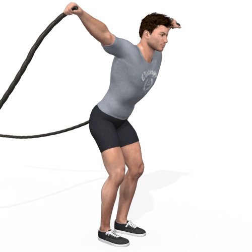 Battle Rope Bent-over Lateral Raise Video Exercise Guide