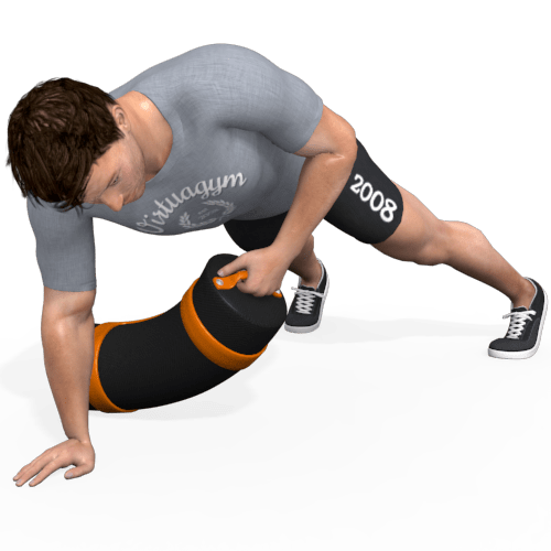 Sandbag Plank Outside Pull Video Exercise Guide
