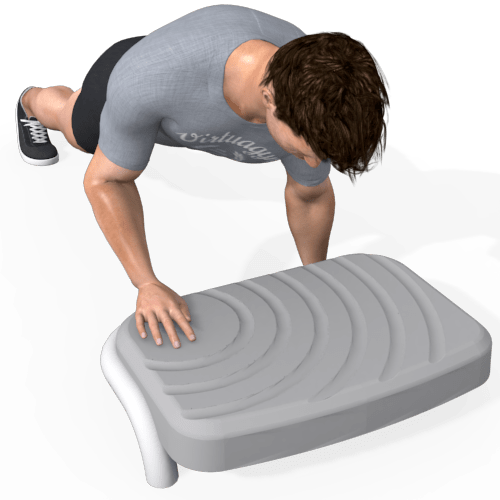 Aerobic Step Hand Step Ups Video Exercise Guide