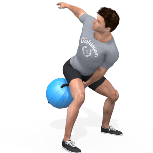 Aquaball One Handed Swing (alternating) Video Exercise Guide
