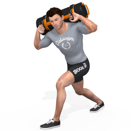 Sandbag Pivot Step Rotation Video Exercise Guide