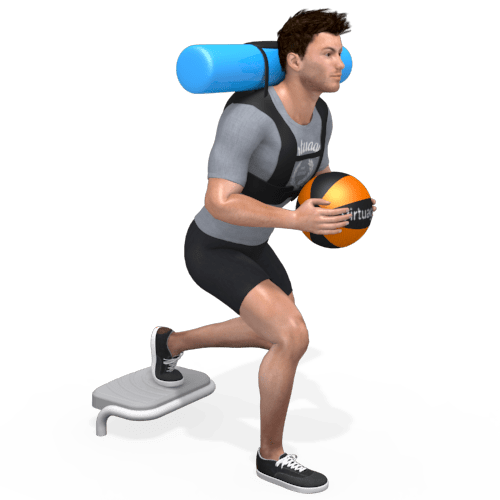 Medicine Ball Step Off Video Exercise Guide
