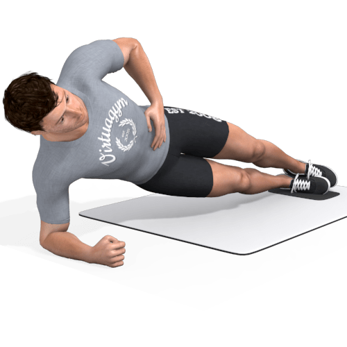 Flowin Side Plank Elbow Feet Video Exercise Guide