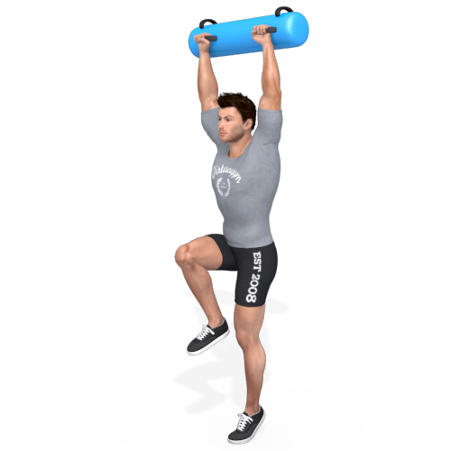 Aquabag Overhead Walking Hip Lock (alternating) Video Exercise Guide