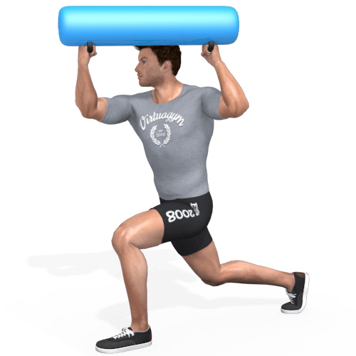 Aquabag Lunge Diagonal Press Video Exercise Guide